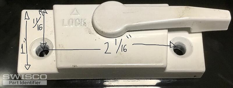 Alside Horizontal Slider Window Sash Lock : SWISCO.com