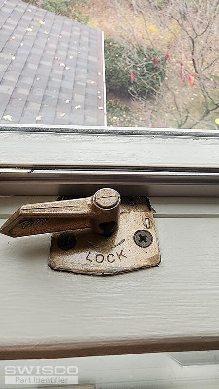 Old pella double hung window lock. : SWISCO.com