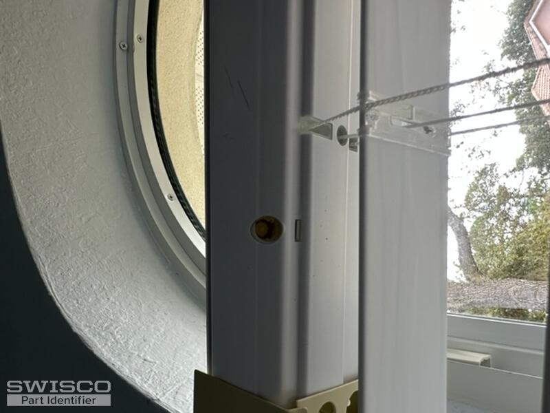 Urethane part which plugs into plantation blind for control stick ...