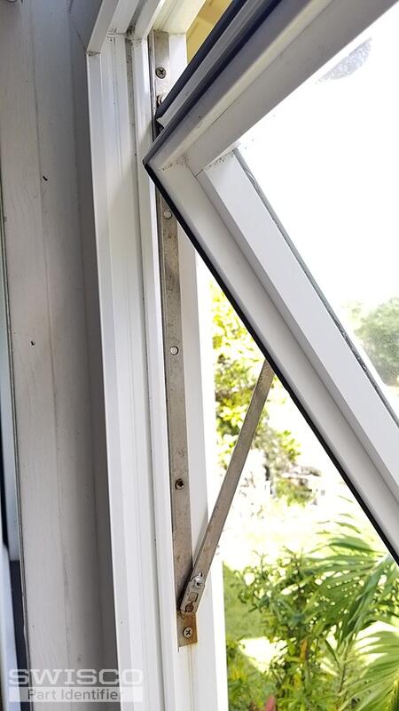 Milgard Window Awning: the side pivot & linkage bars : SWISCO.com