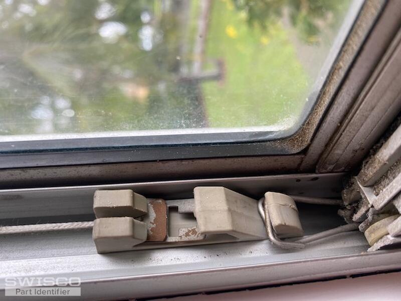 older windows plastic hardwares in both sides to hold window open ...