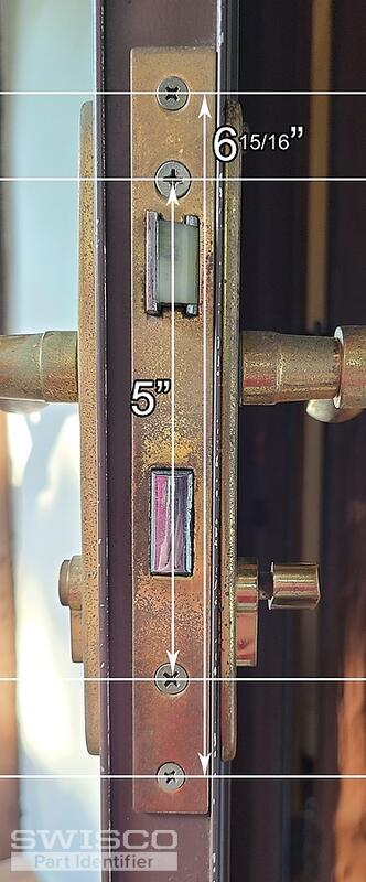Replacement of storm door complete lockset mortise : SWISCO.com