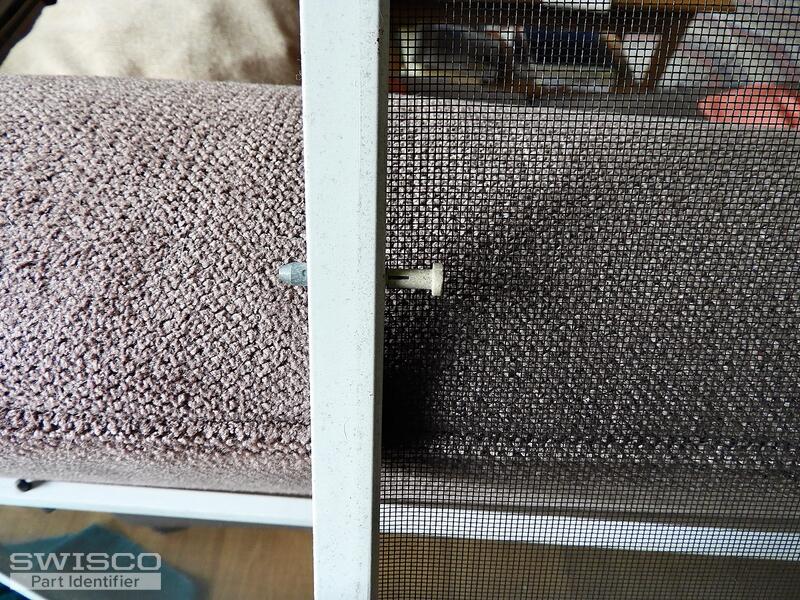 Window screen plunger pin 1.5" long with cap installed and plunger pin ...