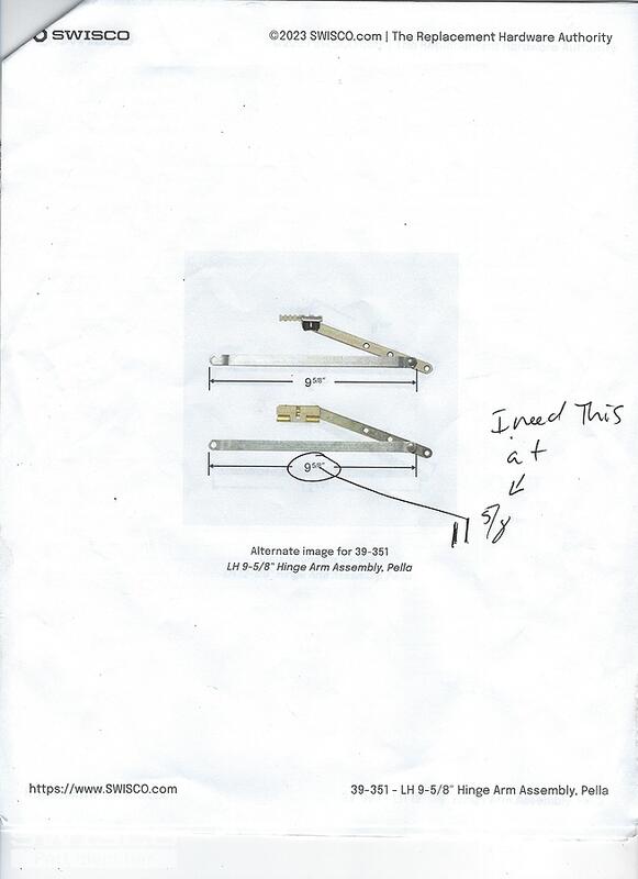 Pella Casement Hinge : SWISCO.com