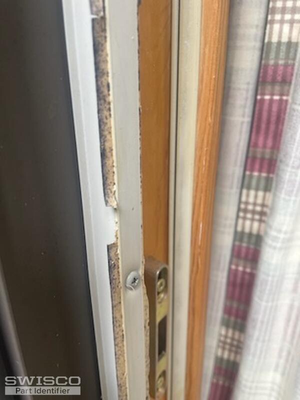 Vertical weather strip on 1994 Weathershield sliding patio door ...