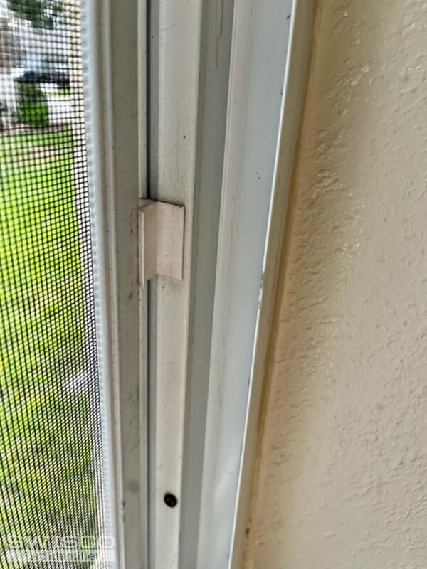 Broken clip that holds the screen frame tight inside the window enclosure : SWISCO.com