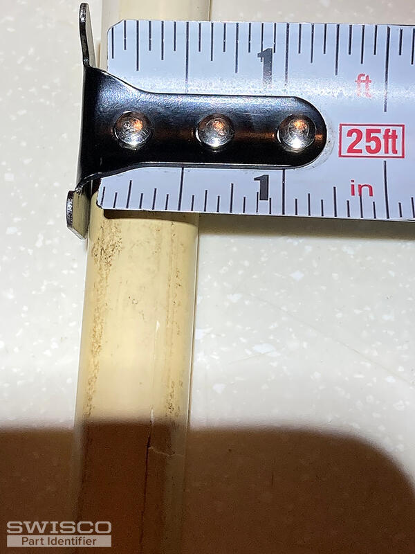 29" long Tubular Spiral Window Balance for single hung window with blue ...