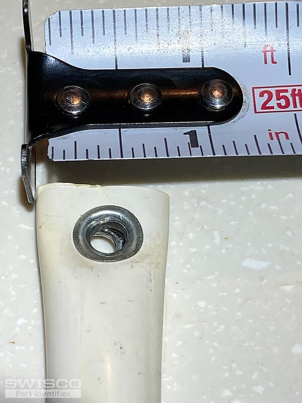 29" long Tubular Spiral Window Balance for single hung window with blue ...