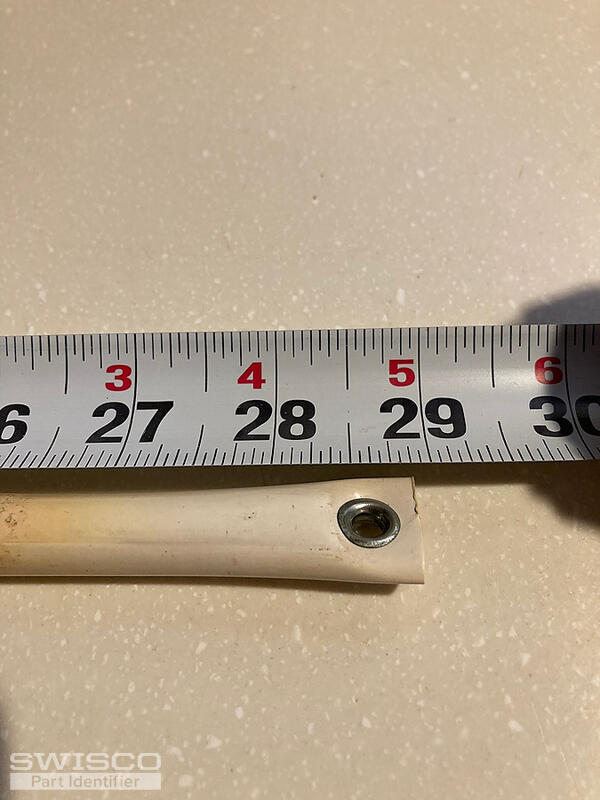 29" long Tubular Spiral Window Balance for single hung window with blue ...