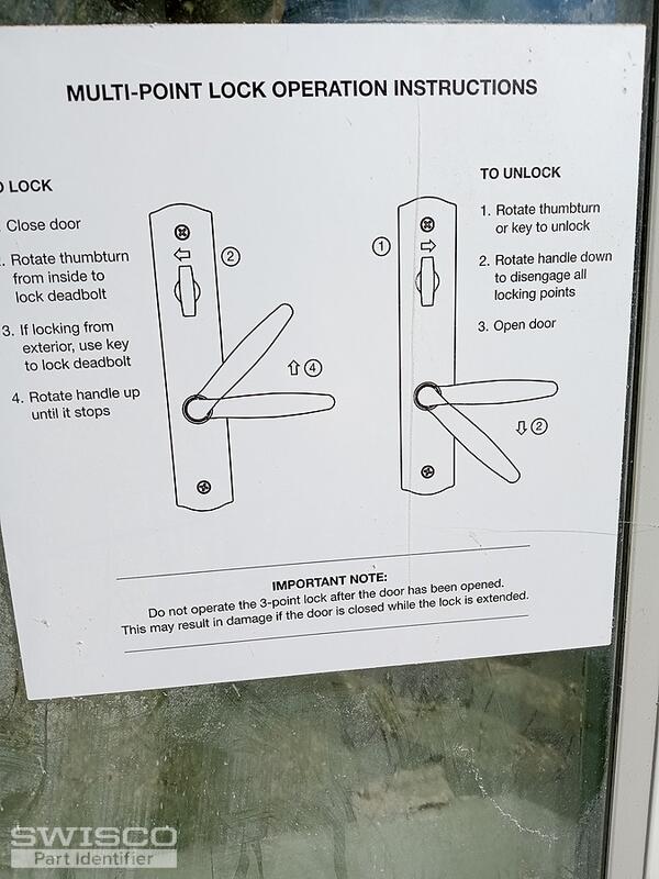 PGT 5555 French door multi point handles : SWISCO.com