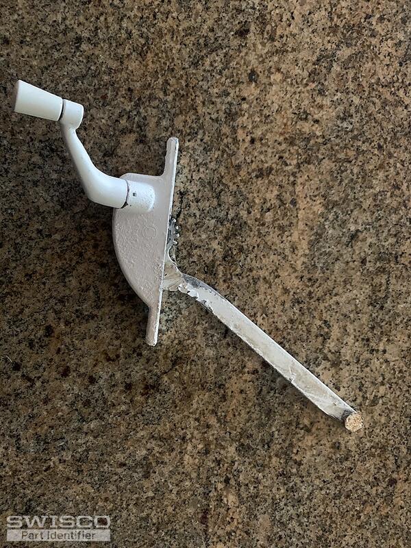 handle with complete hardware for side window of Garden Window without jams - installed 2007 ...