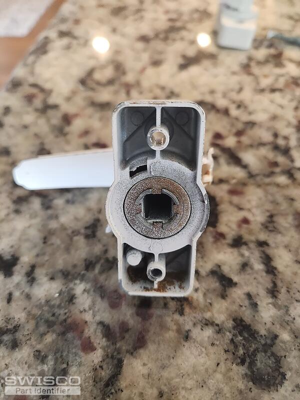 Storm door locking handle : SWISCO.com