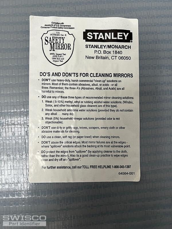 Replacement bottom track for Stanley Monarch 48" Door : SWISCO.com
