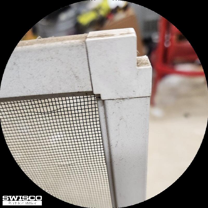 Screen corner with corner cut out : SWISCO.com