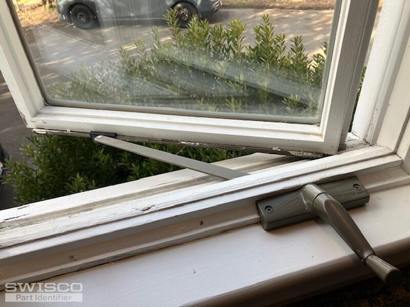 Straight arm casement window mechanism and track : SWISCO.com