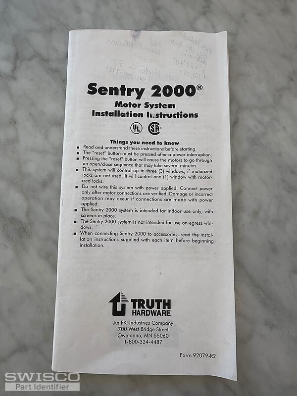 Sentry 2000 Motor System wall Switch : SWISCO.com
