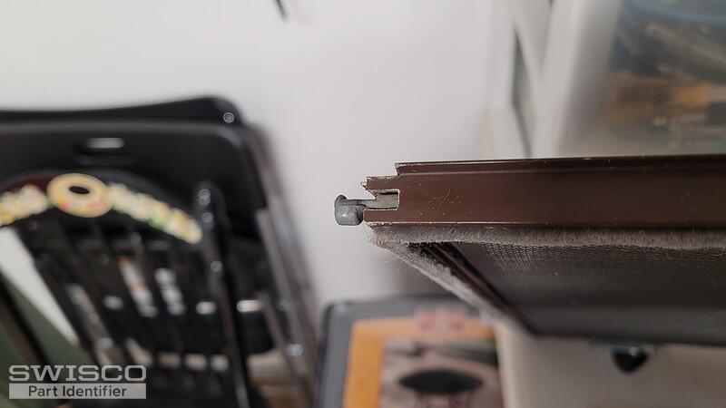 aluminum storm window, triple track, screened sash cast swivel corner ...