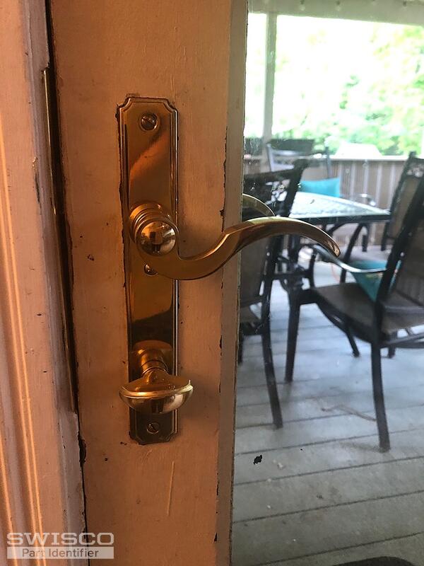 SWISCO.com: Brass Atrium Door Lever Lockset