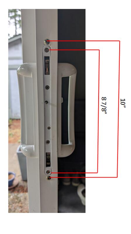 Need replacement handle/with keyed lock for sliding patio door ...