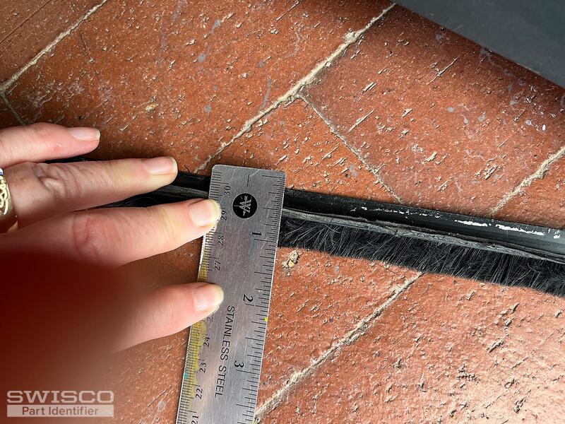 Pella door sweep for door, wood with extruded aluminum exterior ...