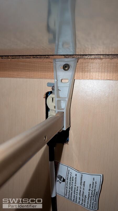 SWISCO.com: Hanging Rail Bracket, 1-7/16" Deep