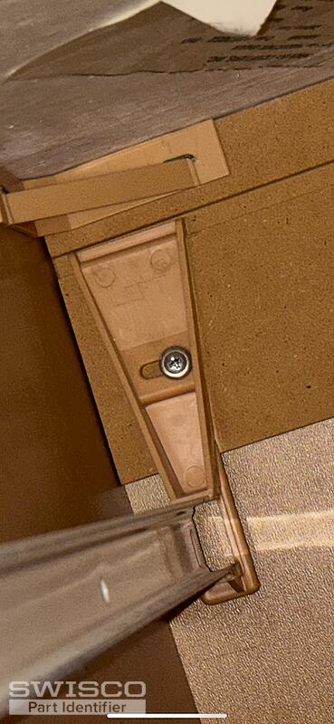 SWISCO.com: Hanging Rail Bracket, 1-7/16" Deep